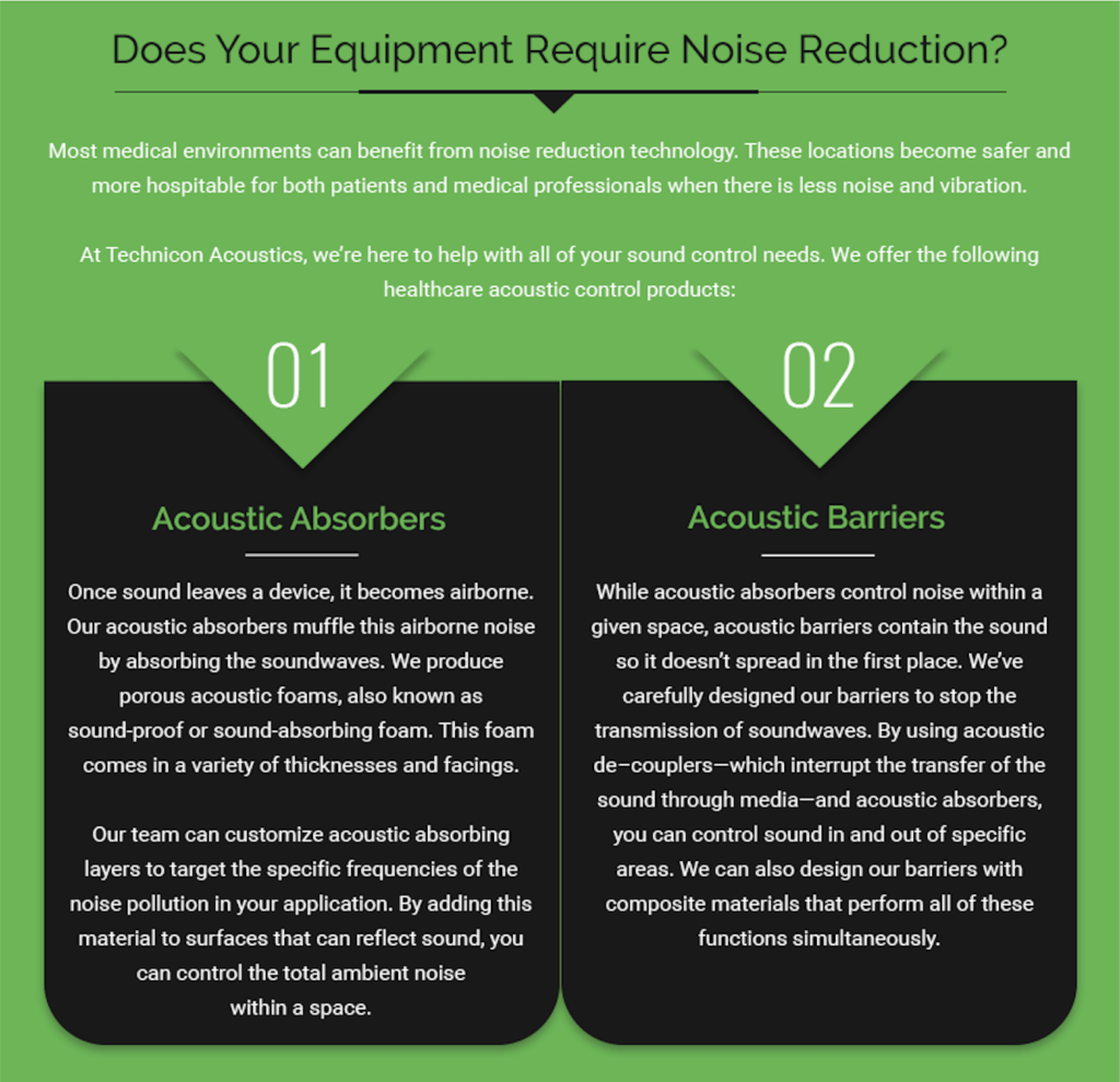 Acoustic Components in the Medical Industry - Technicon Acoustics
